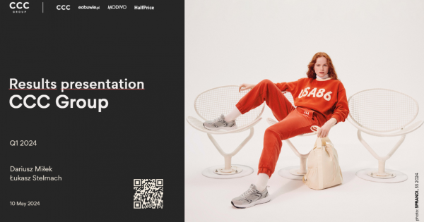 Results presentation - 1st quarter of 2024 - CCC S.A.